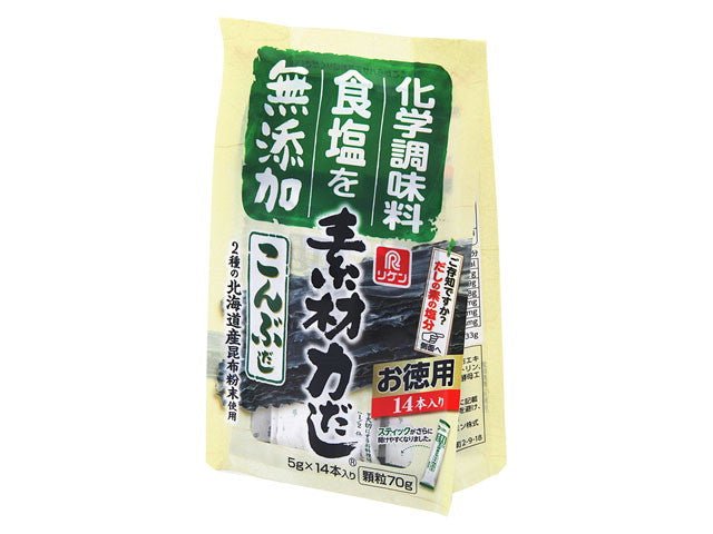 Riken Sozairyoku: Japanese soup stock, Konbu-dashi, 12 x 5g packets 素材 ...